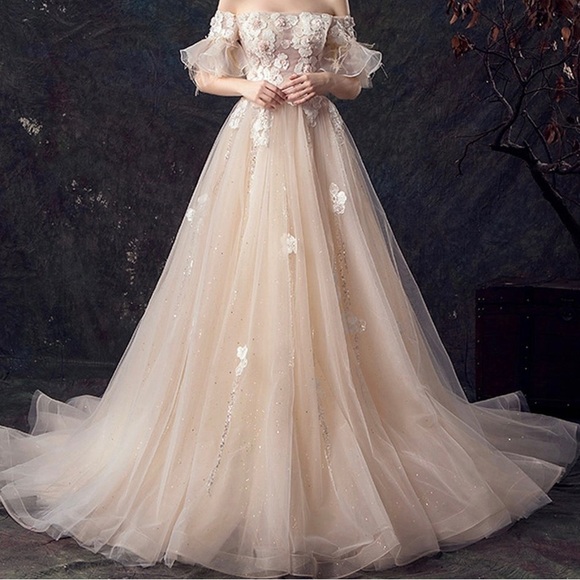 Jesus Bridal | Dresses | Size 6 Ethereal Ball Gown Wedding Dress | Poshmark